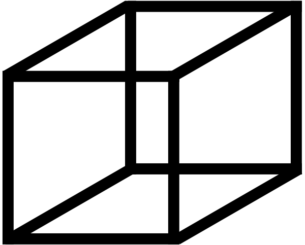 3d Cube Outline Skeleton PNG Transparent Background, Free Download ...