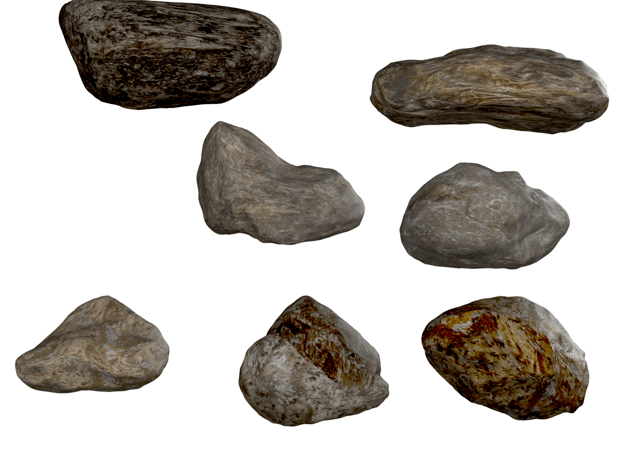 3d Rock Png