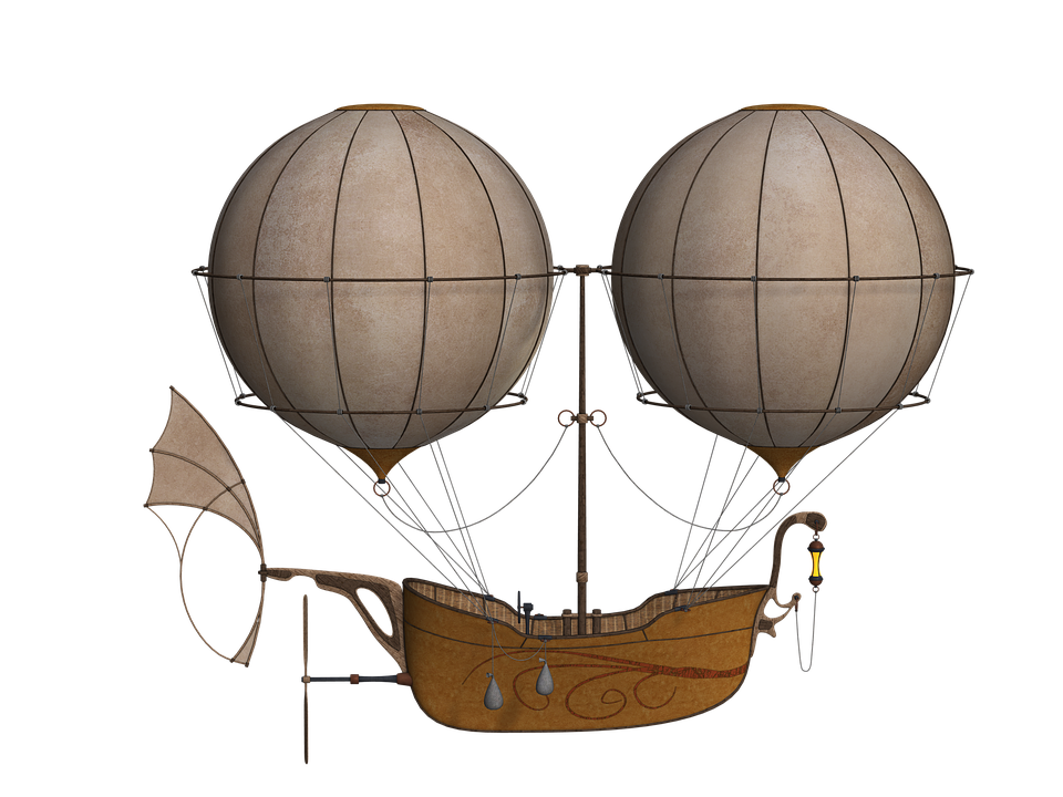 Air Balloon With Boat Flying Pic PNG Transparent Background, Free ...