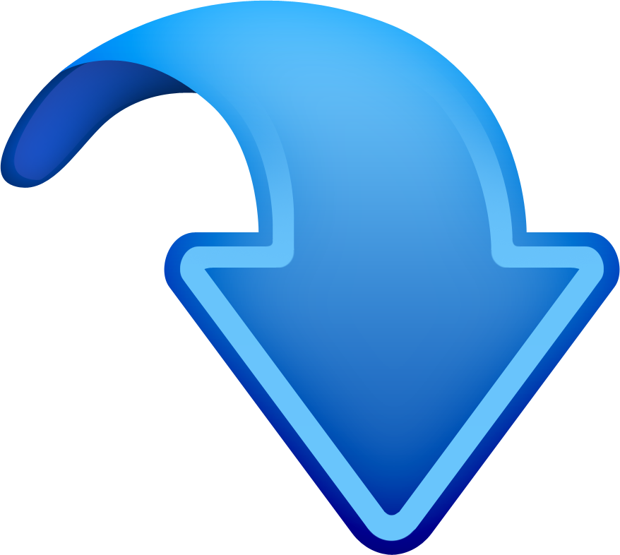 Blue Arrow Down Icon PNG Transparent Background, Free Download #6706 ...