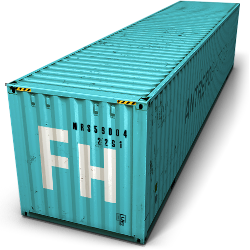 Blue Cargo Container Icon PNG Transparent Background, Free Download ...