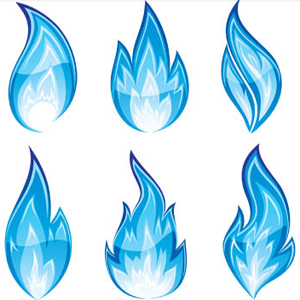 Animated Blue Flame