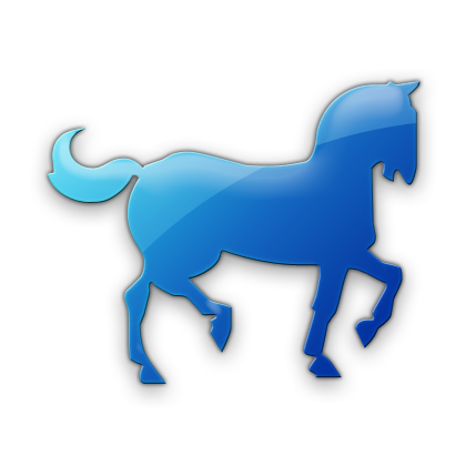 Blue Horse Icon PNG Transparent Background, Free Download #26443 ...