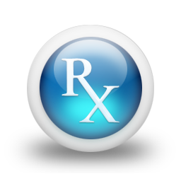 Prescription Symbol Blue