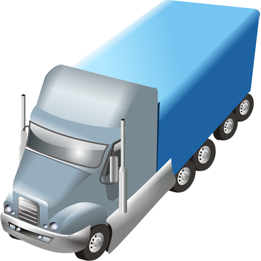 Blue Truck Trailer Icon PNG Transparent Background, Free Download ...
