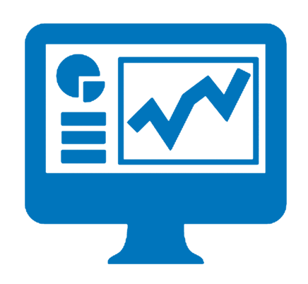 Chart, Grawth, Blue, Monitoring, Report, Screen, Statistics Icon PNG ...