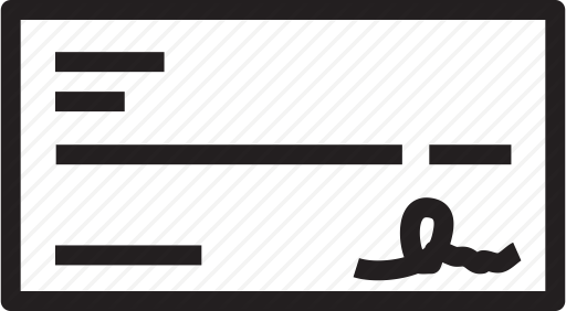 Cheque Icon, Transparent Cheque.PNG Images & Vector - FreeIconsPNG