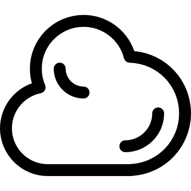 Icon Cloud Outline Size PNG Transparent Background, Free Download ...