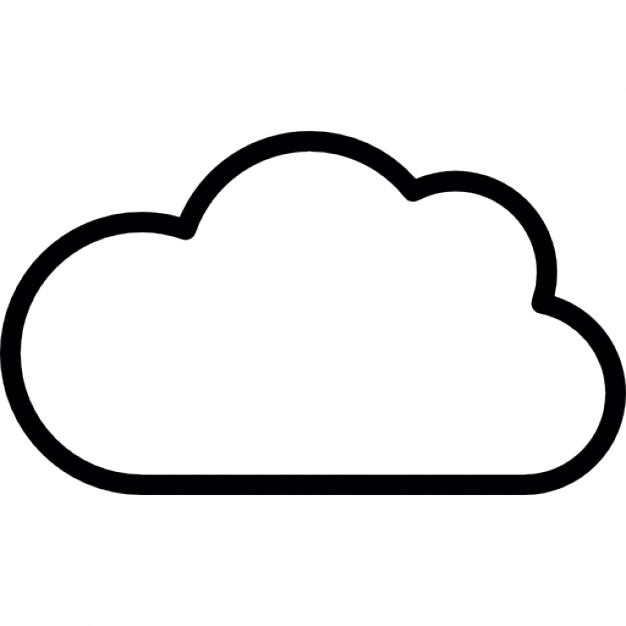 Icon Cloud Outline Library PNG Transparent Background, Free Download ...
