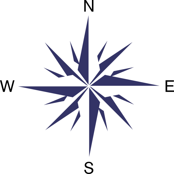 Small Compass Rose Clip Art