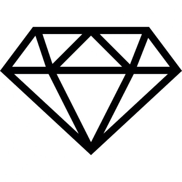 Diamond Outline PNG, Diamond Outline Transparent Background - FreeIconsPNG