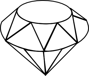 Download For Free Diamond Outline In High Resolution PNG Transparent ...
