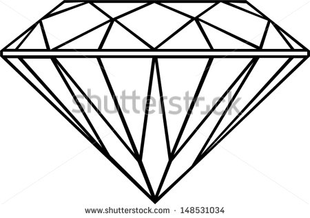 Download Free High Quality Diamond Outline Images PNG Transparent ...