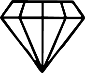 Diamond Outline Background PNG Transparent Background, Free Download ...