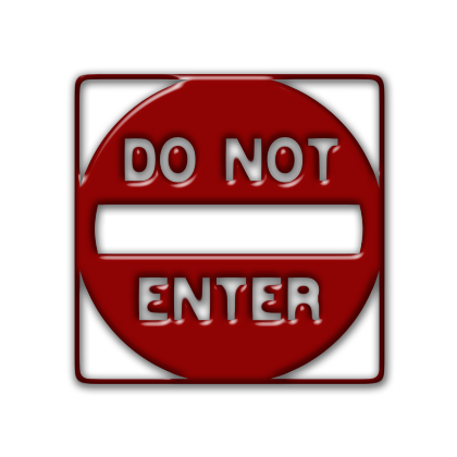 Do Not Enter Symbol Transparent Background