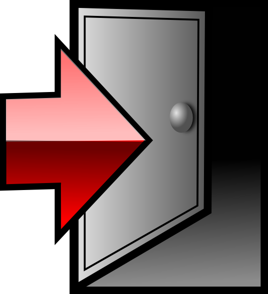 Door, Exit, Log Out, Logout, Sign Out Icon PNG Transparent Background ...