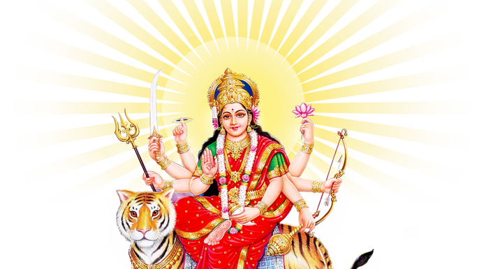Download For Free Durga In High Resolution PNG Transparent Background ...