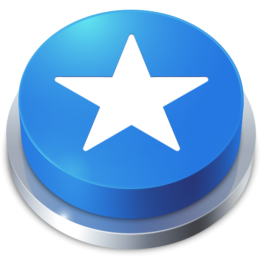Favorites Star Blue Button Icon PNG Transparent Background, Free ...