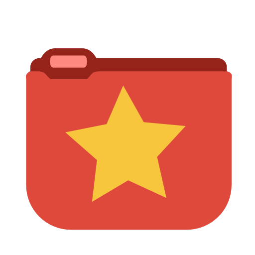 Favorites Star Folder Icon PNG Transparent Background, Free Download ...