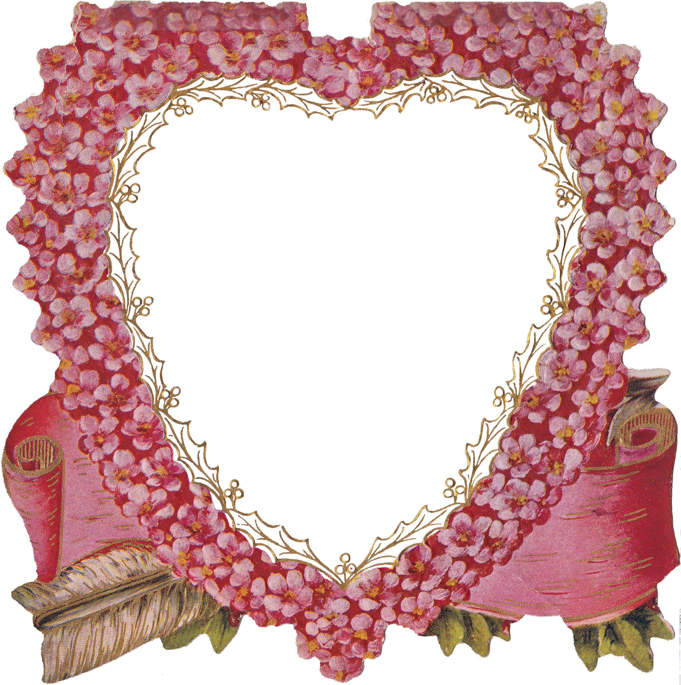 Double Heart Border Clip Art