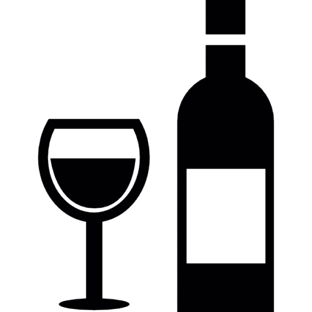 Glass And Bottle Wine Icon PNG Transparent Background, Free Download ...