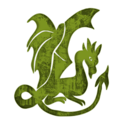 Green Gothic Dragon Icon PNG Transparent Background, Free Download ...
