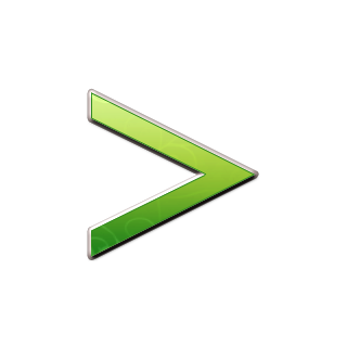 Green Greater Than Sign Icon PNG Transparent Background, Free Download ...