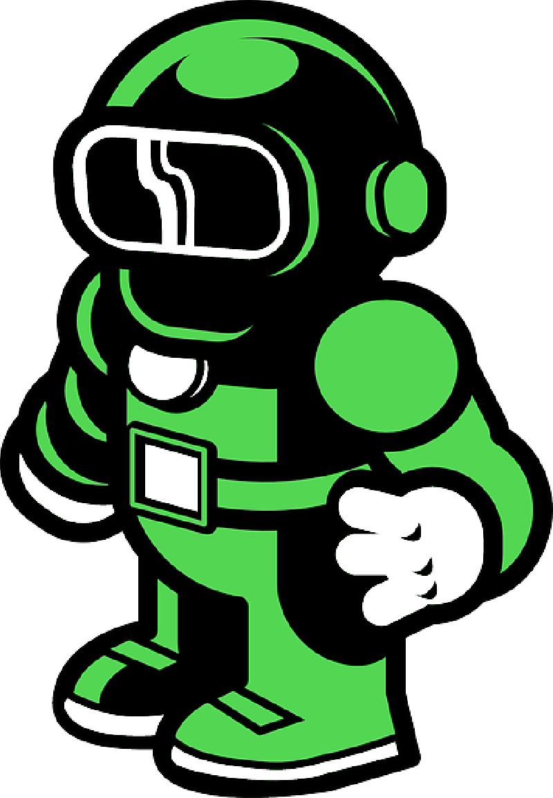 Green Robot Man Diving PNG Transparent Background, Free Download #4436 ...