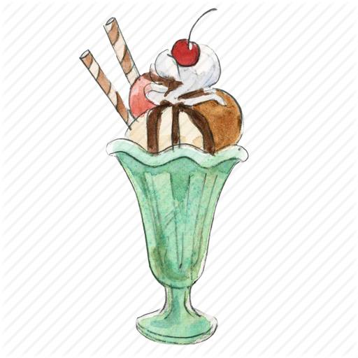 Transparent Ice Cream Pixel