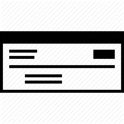Cheque Icon, Transparent Cheque.PNG Images & Vector - FreeIconsPNG