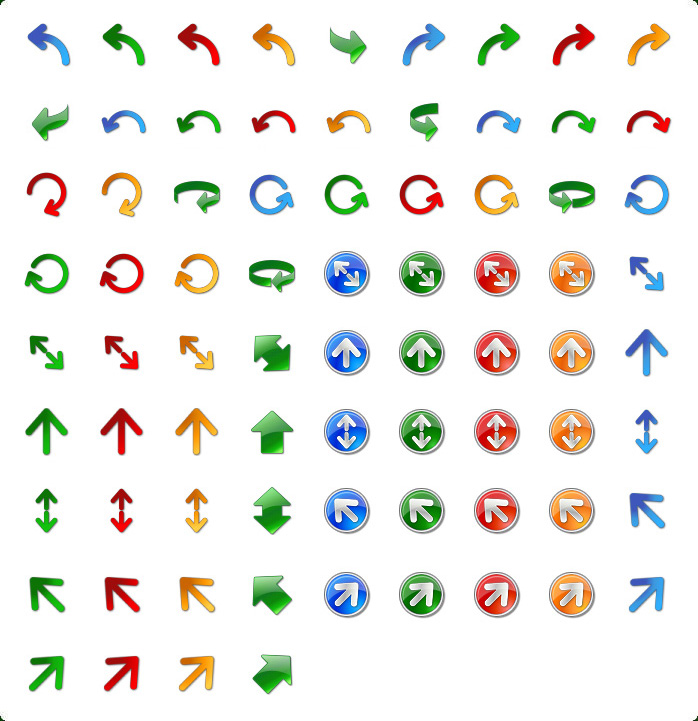 Icons Preview Of Arrow Icon Set PNG Transparent Background, Free ...
