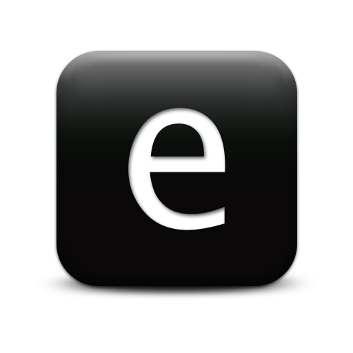 Letter E Icon, Transparent Letter E.PNG Images & Vector - FreeIconsPNG
