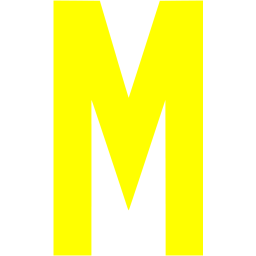 Letter M Icon, Transparent Letter M.PNG Images & Vector - FreeIconsPNG