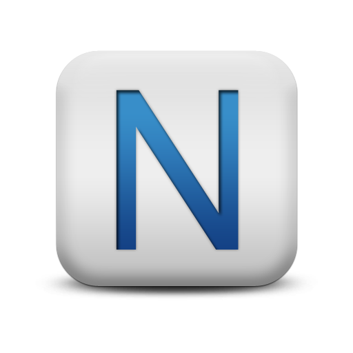 Letter N Icon, Transparent Letter N.PNG Images & Vector - FreeIconsPNG