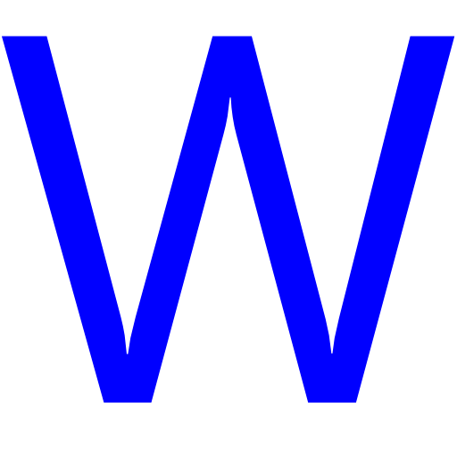 Letter W Icon, Transparent Letter W.PNG Images & Vector - FreeIconsPNG