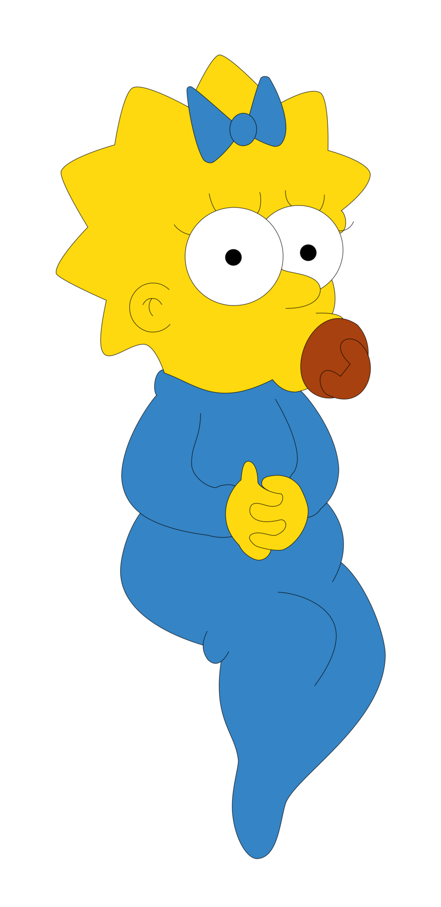 Maggie Simpson PNG, Maggie Simpson Transparent Background - FreeIconsPNG