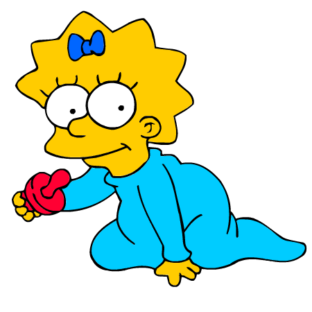 Maggie Simpson PNG, Maggie Simpson Transparent Background - FreeIconsPNG
