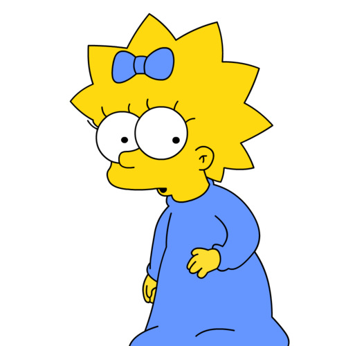Maggie Simpson Transparent