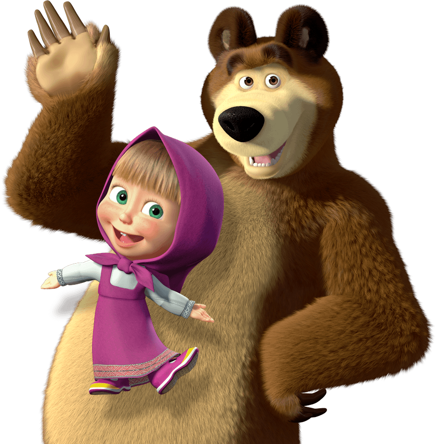 Masha And The Bear Picture PNG Transparent Background, Free Download ...