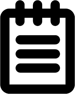 Notepad Icon Svg PNG Transparent Background, Free Download #17548 ...