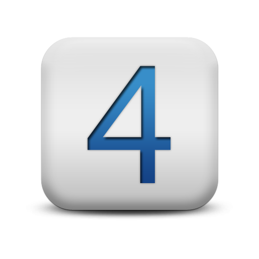 Icon Vector Number 4 PNG Transparent Background, Free Download #24759 ...