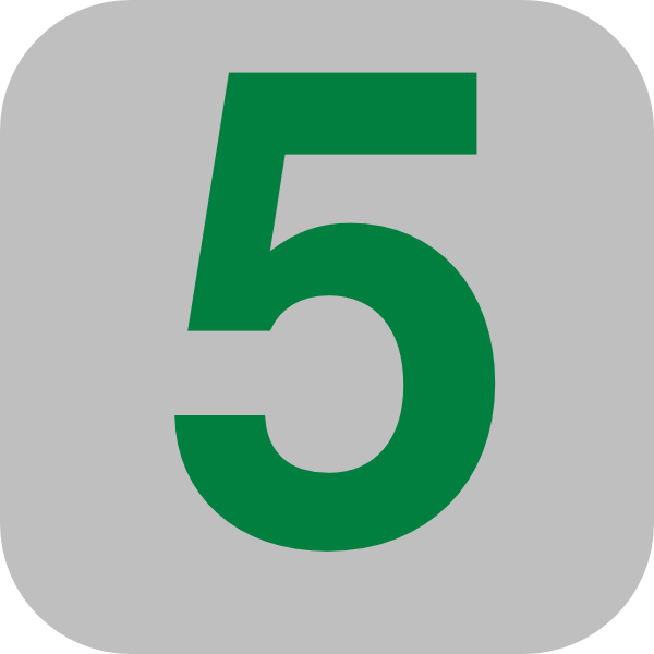 Icon Number 5 Photos PNG Transparent Background, Free Download #24783 ...