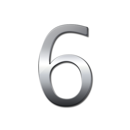 Number 6 Svg Icon PNG Transparent Background, Free Download #24835 ...