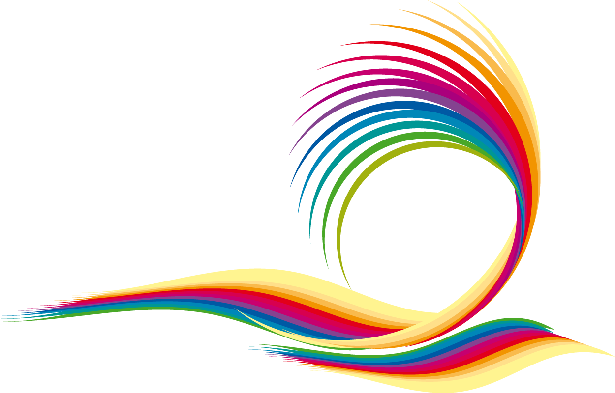 Rainbow Logo Design PNG Transparent Background Free Download 49570