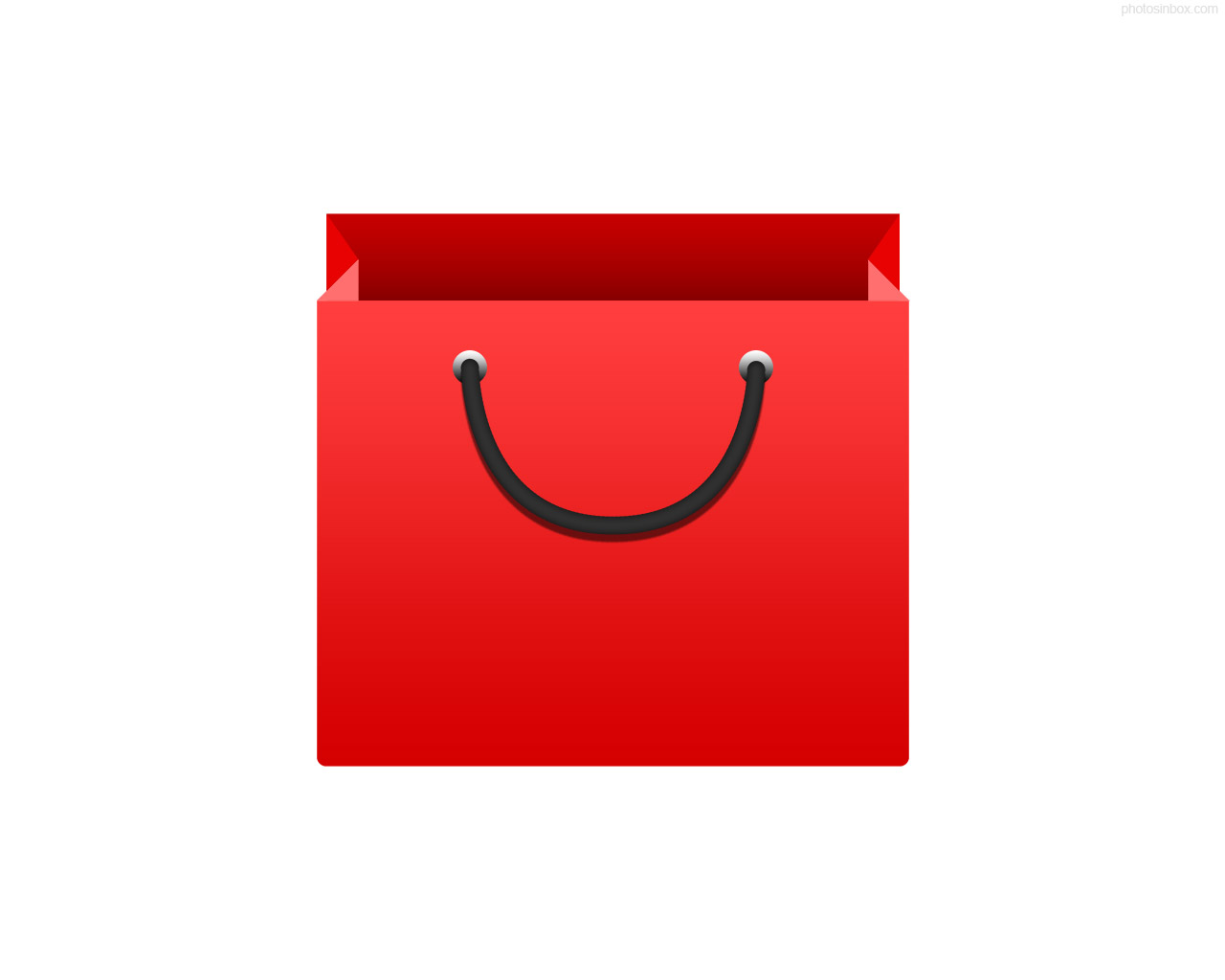 Red Shopping Bag Png