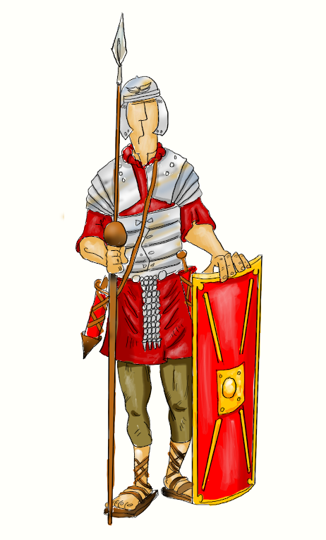 Drawing Roman Soldier Vector PNG Transparent Background, Free Download ...