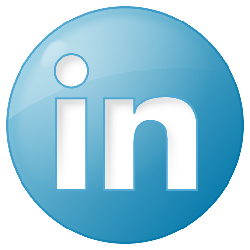 Social Linkedin Button Blue Icon | Social Bookmark Iconset | Yootheme ...