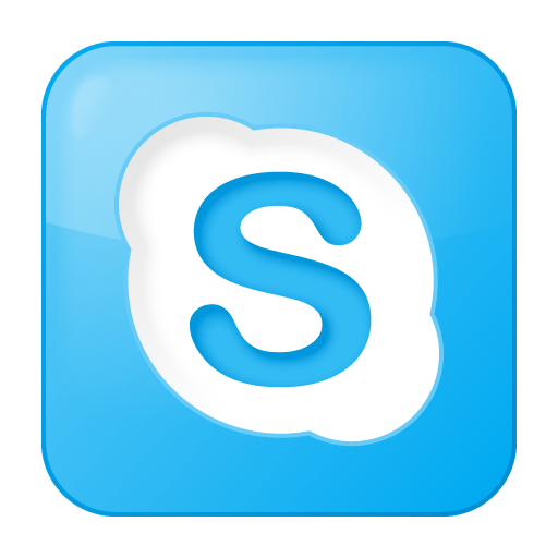 Social Skype Box Blue Icon | Social Bookmark Iconset | Yootheme PNG ...