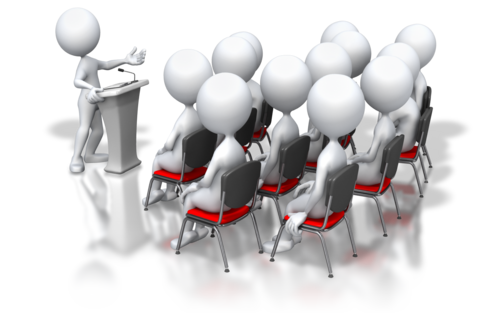 Stick Figure Podium Speech Group PNG Transparent Background, Free ...