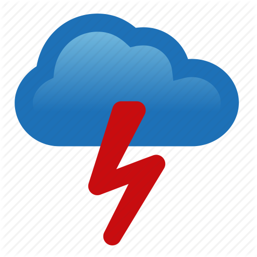 Thunderstorm Icon, Transparent Thunderstorm.PNG Images & Vector ...